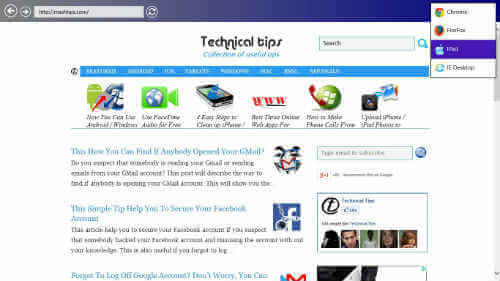 Web browsers for Windows 8