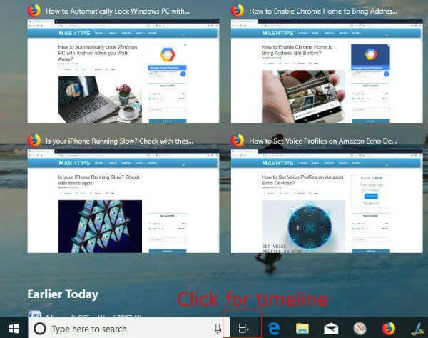 How to Setup Windows 10 Timeline Feature on PC? - MashTips