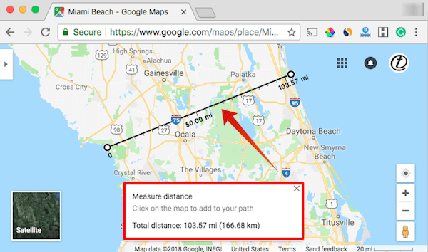 How To Measure Distance And Area With Google Map Google Earth MashTips