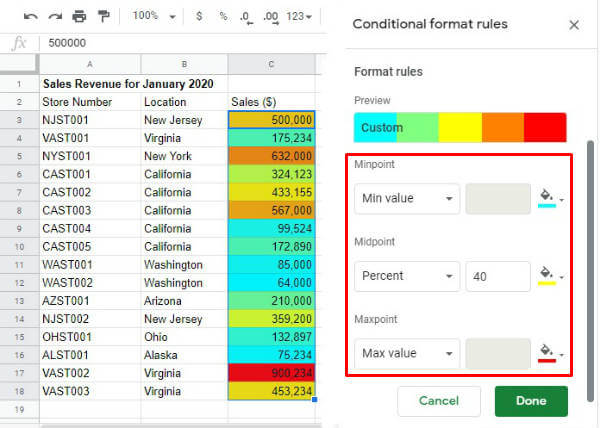 A Beginner S Guide For Using Conditional Formatting On Google Sheets 
