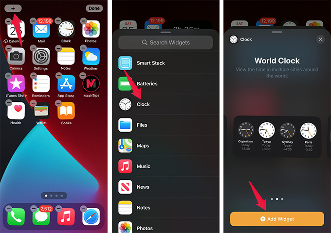 How To Add World Clock Widget On IPhone Home Screen MashTips