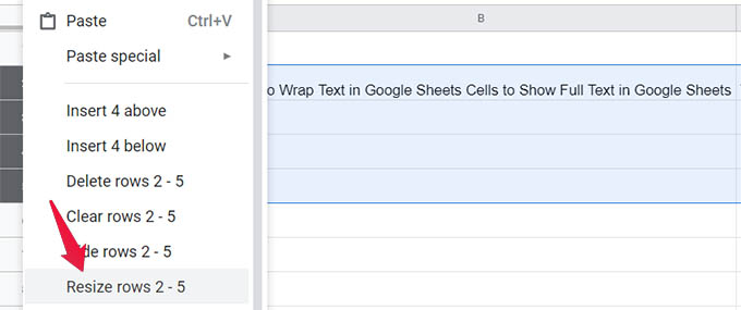 How To Wrap Text In Google Sheets Cells To Show Full Text In Google 