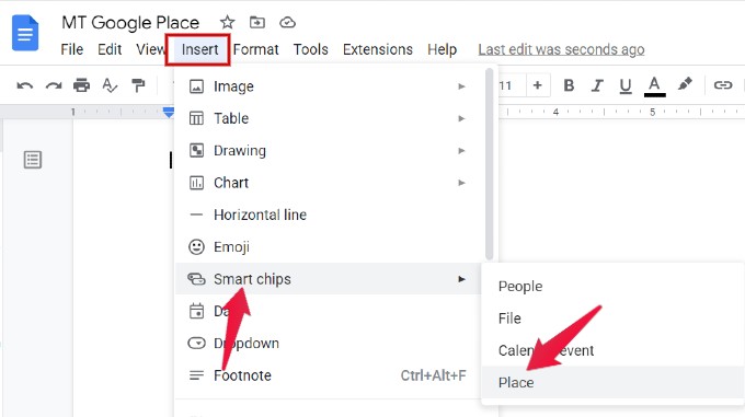 How To Insert The Location Google Map On Google Docs Easily MashTips