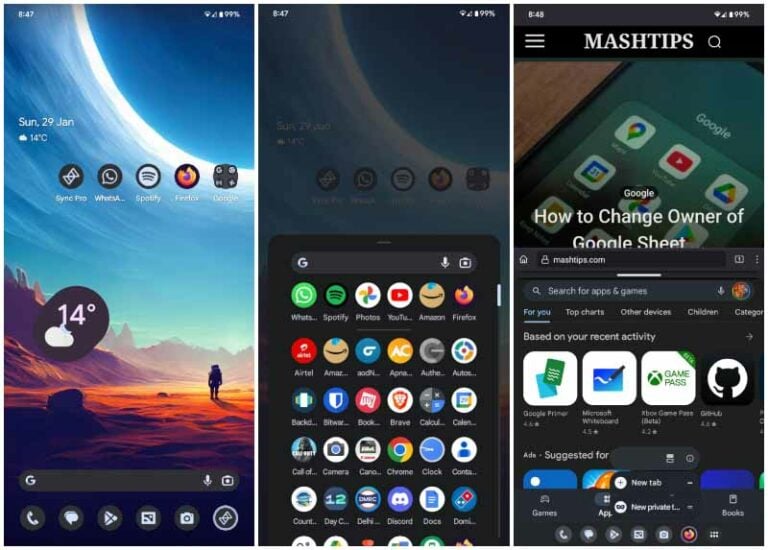 How to Get a Taskbar on Android Phones - MashTips