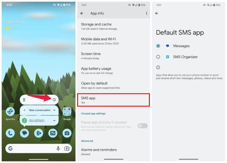 How to Change Default Message App on Android - MashTips