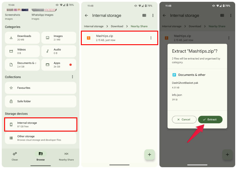 How To Extract Zip Files On Android MashTips