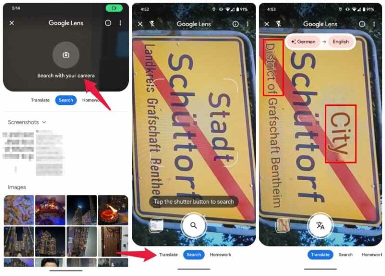 How to Translate Sign Boards in Realtime Using Google Lens - MashTips