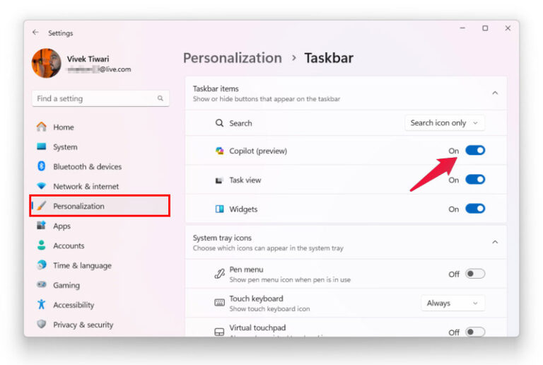Now Easy to Remove Microsoft Copilot for Windows 11 from the Taskbar ...